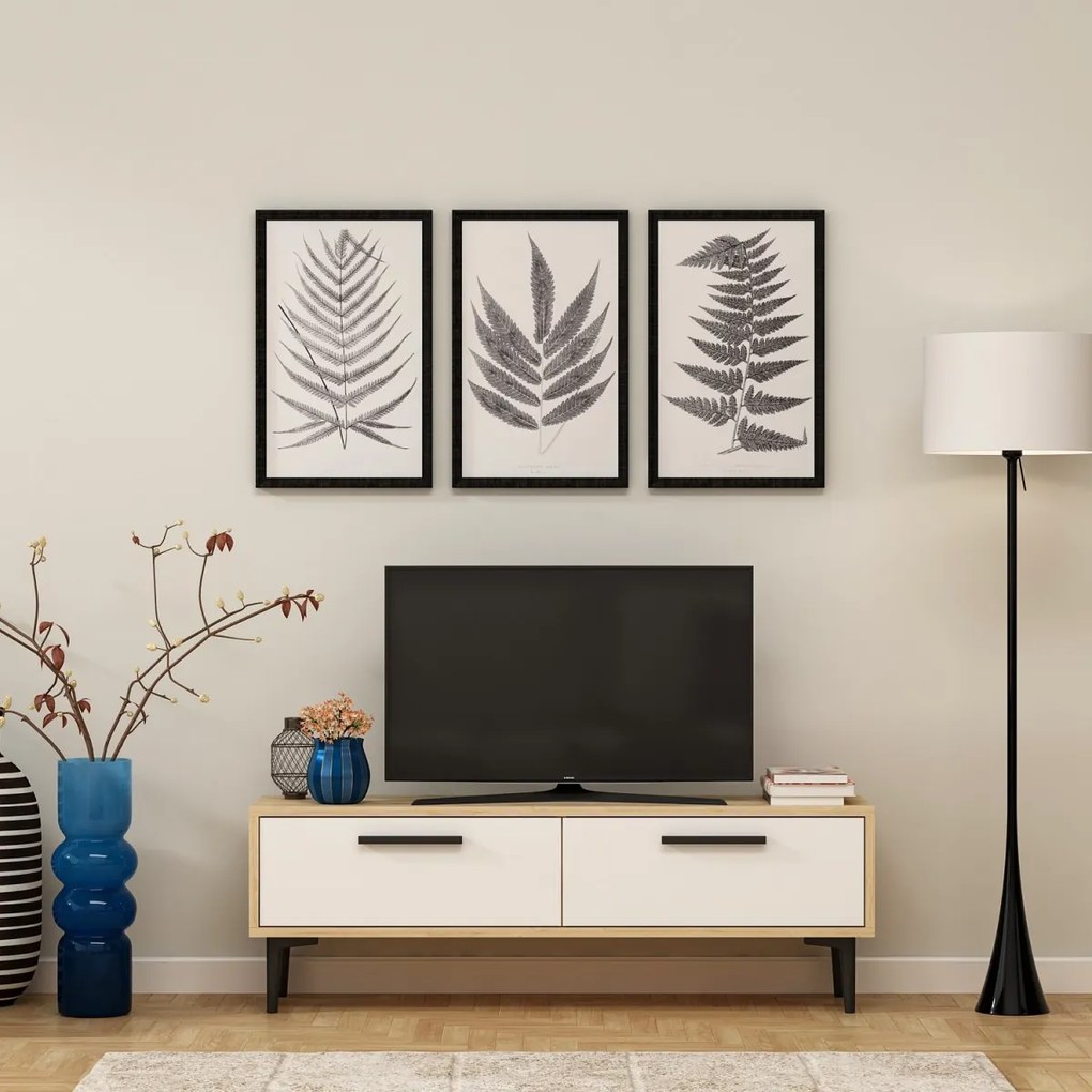 TV stolek Leni 120 cm dub/bílý