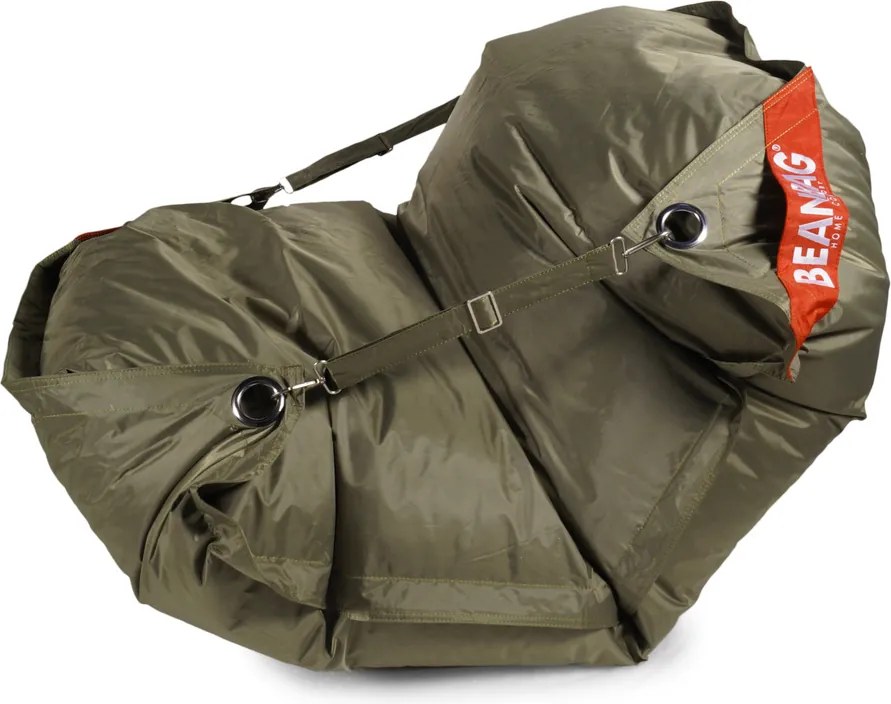 BeanBag Sedací pytel 189x140 comfort s popruhy khaki