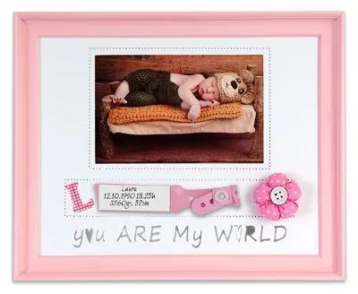 Dětský fotorámeček SPECIAL BABY FRAME 10x15 růžový kph