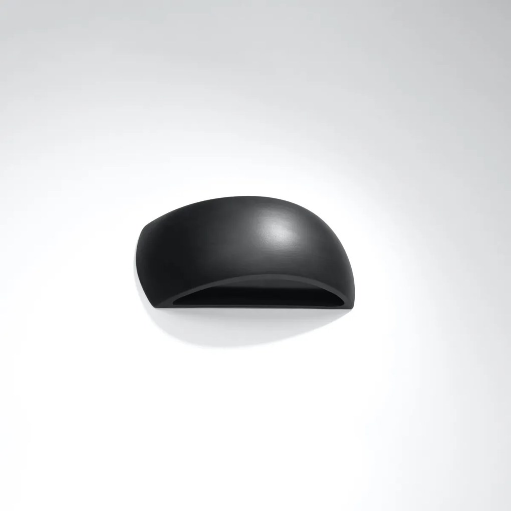 Sollux Lighting Nástěnné keramické svítidlo PONTIUS černé