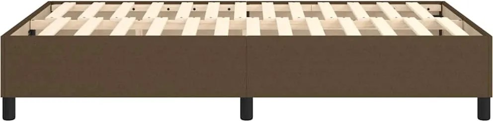 Rám postele s boxspringem tmavě hnědá 120 x 200 cm textil 3120849