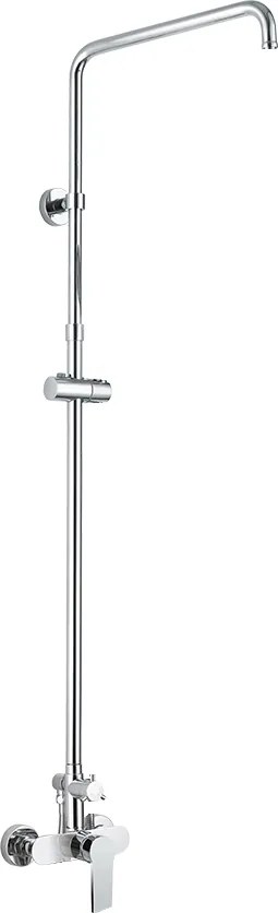 Mereo Mereo, Nástěnná sprchová baterie Dita 150 mm se sprchovou tyčí bez příslušenství, CBE60104SD1