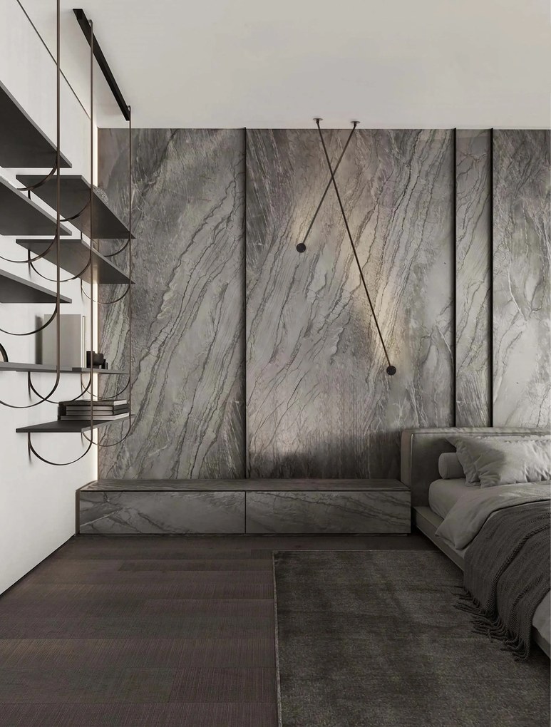 LED černé moderní stropní svítidlo Sima