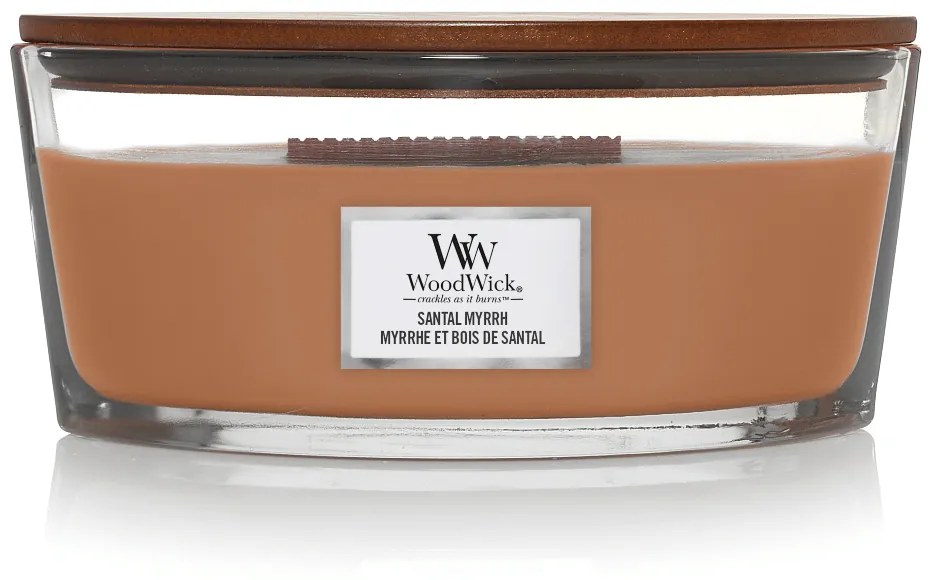 WoodWick Svíčka loď Santal Myrrh, 453 g