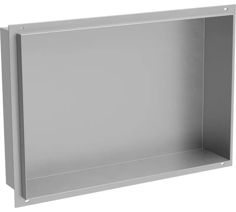 Mexen X-Wall-NR zapuštěná police bez obruby 45 x 30 cm, inox - 1911453010