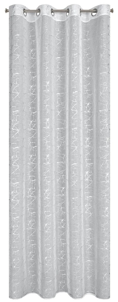 ZÁCLONA NA KROUŽCÍCH REVA 140X250 CM VZOROVANÁ