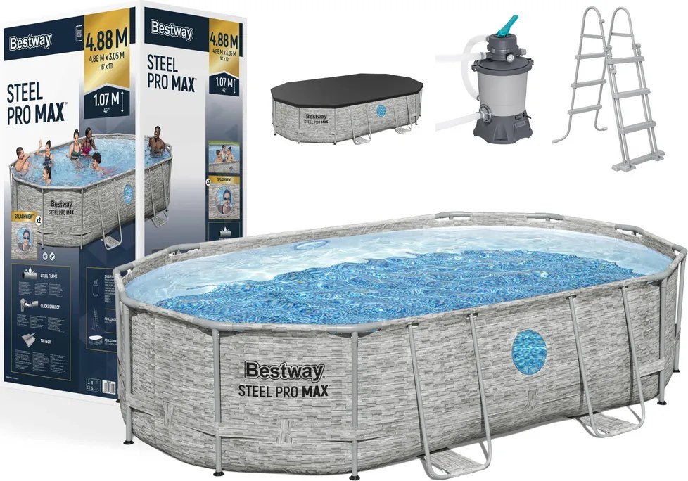Bestway Rámový bazén 427 x 250 x 100 cm 21169