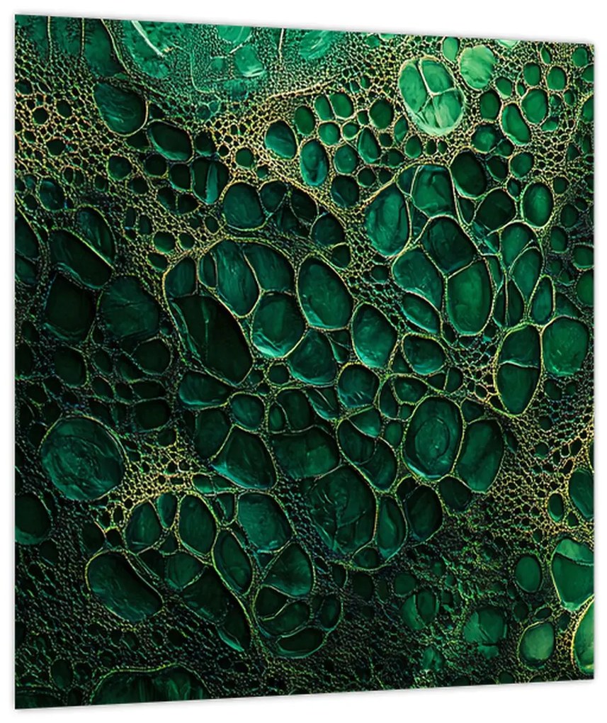 Obraz - Zelený mikroskopický snímek (30x30 cm)