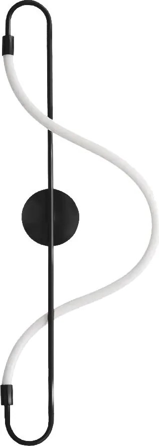 Toolight Toolight, LED nástěnné svítidlo Long Black APP857-W, černá-bílá, OSW-04032