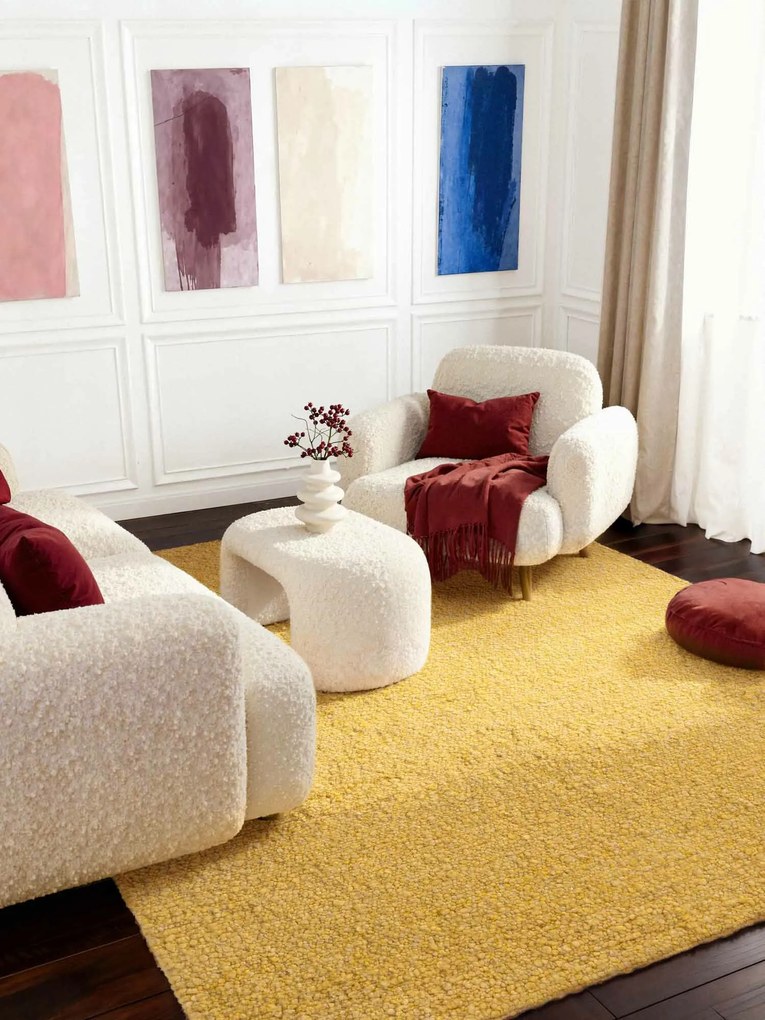 Ted Baker, Kusový koberec Ted Baker Notting Hill 106348 Yellow, 160x230, žlutá, ložnice