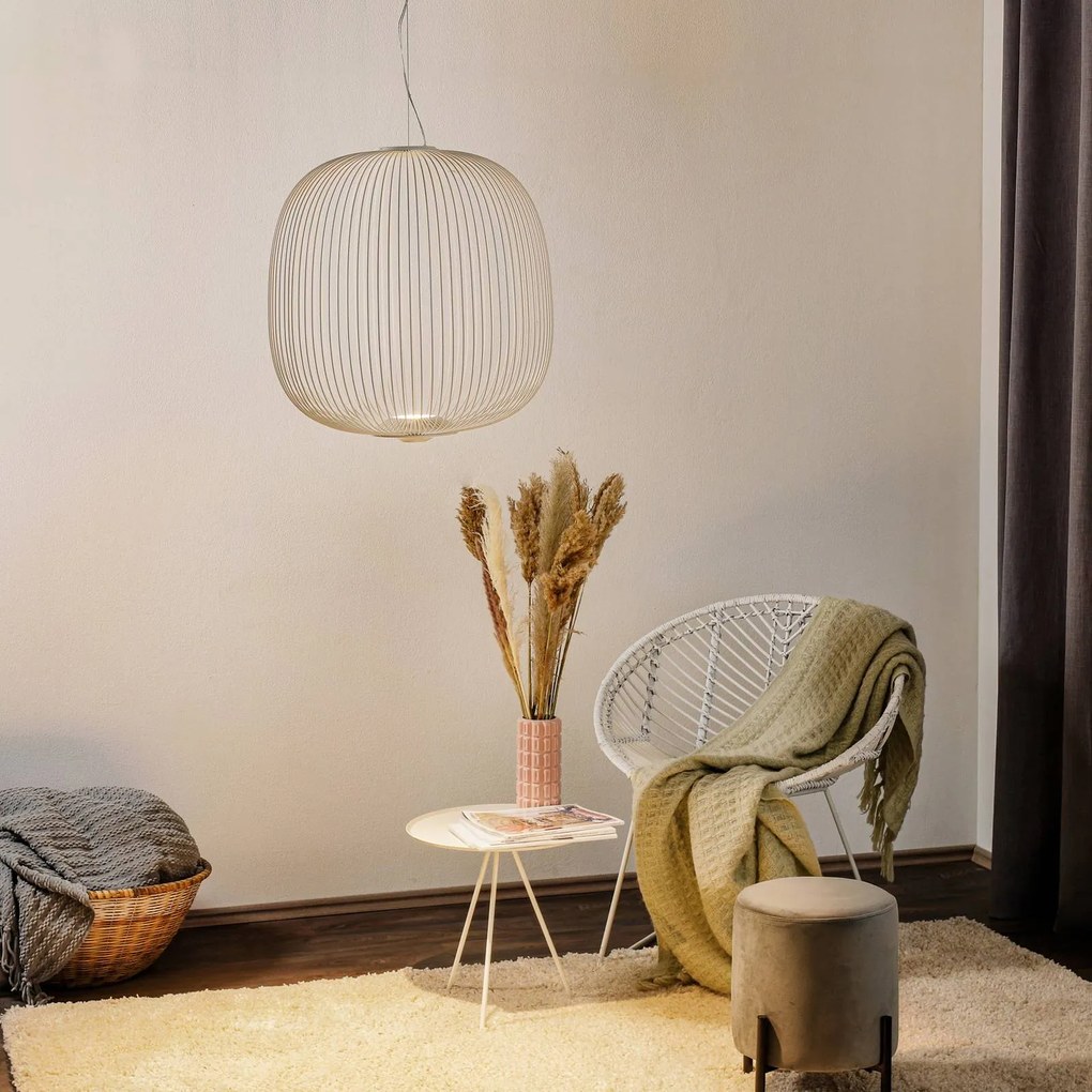 Foscarini Spokes 2 LED závěsné světlo stmívač bílá