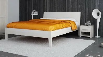 Postel Postelia IBIZA Buk 160x200 - Dřevěná postel z masivu, bukové dvoulůžko o šíři masivu 4 cm