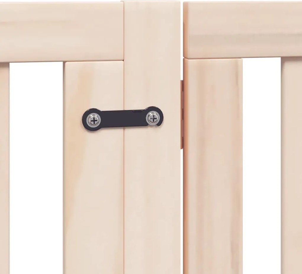 Zábrana pro psy s dvířky skládací 10 panelů 800 cm topol 3155671