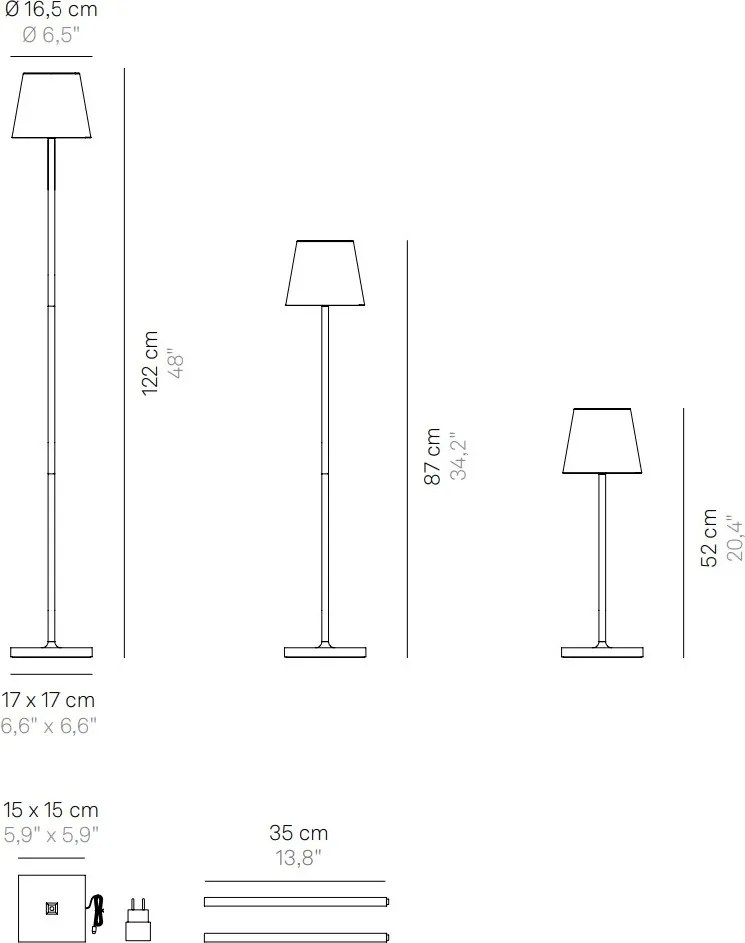 Stojací lampa Poldina s nastavitelnou výškou bílá