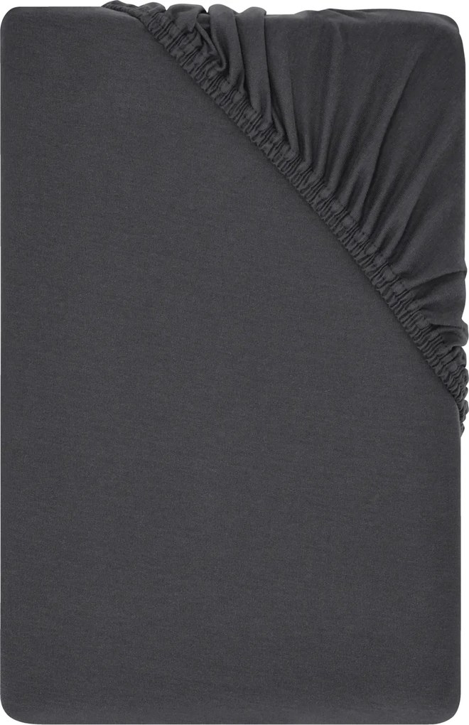 Livarno® Žerzejové napínací prostěradlo, 140-160 x 200 cm (antracitová)
