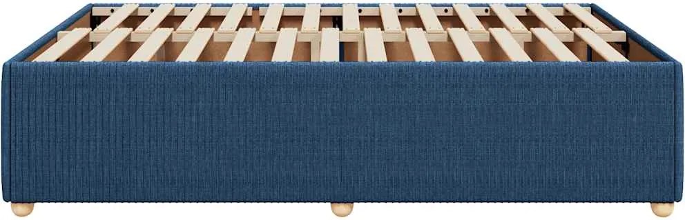 Rám postele bez matrace modrý 140 x 200 cm textil 3284948