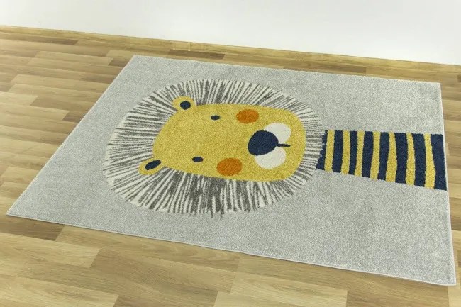 Dětský koberec EMILY KIDS 2360A Lev šedý