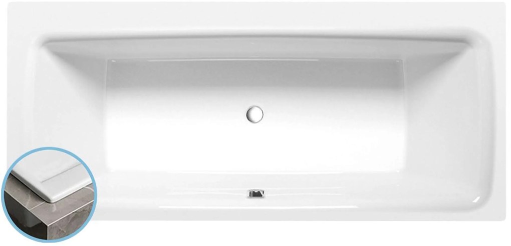 Polysan - Vana 180x80x47 cm, bílá 17611S