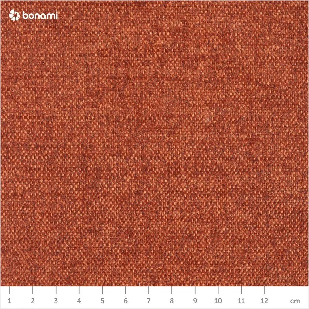 Cihlově oranžová rozkládací rohová pohovka Miuform Scandic Lagom L, pravý roh