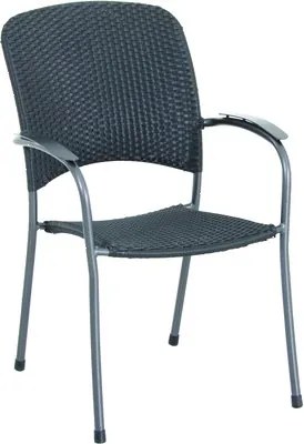 Stohovatelná židle SELENA 1 (tmavě šedá) Šedá