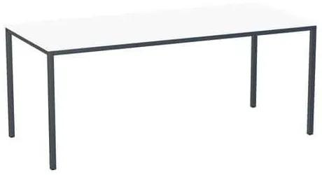 No Brand  Jídelní stůl Versys s podnožím antracit RAL 7016, 80 x 80 x 74,3 cm, světle šedý
