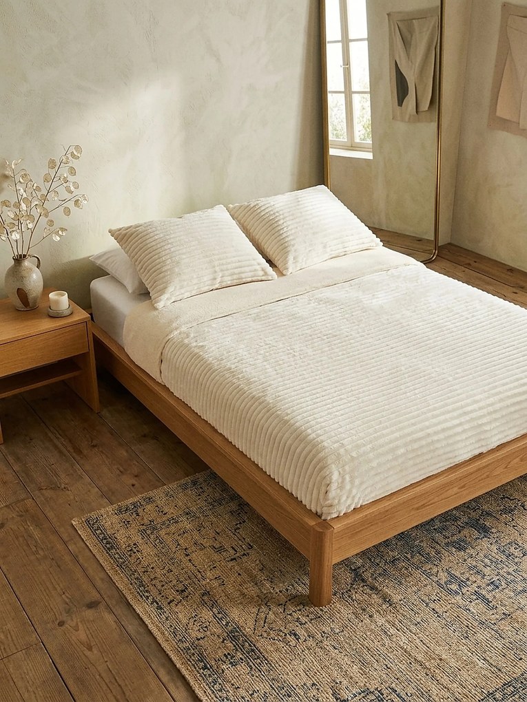 Sinsay - Ložní prádlo 160x200 - krémová