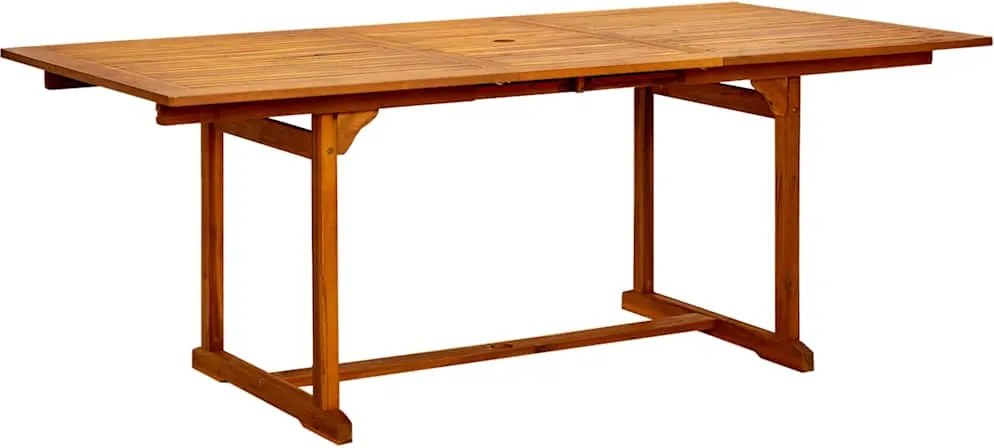 Zahradní jídelní stůl (150–200) x 100 x 75 cm masivní akácie 316564