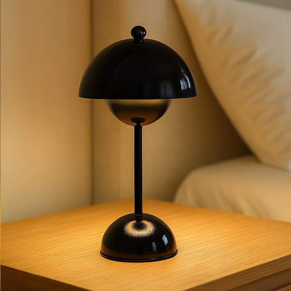 Stolní lampa Costa, 1x černé stínítko, b
