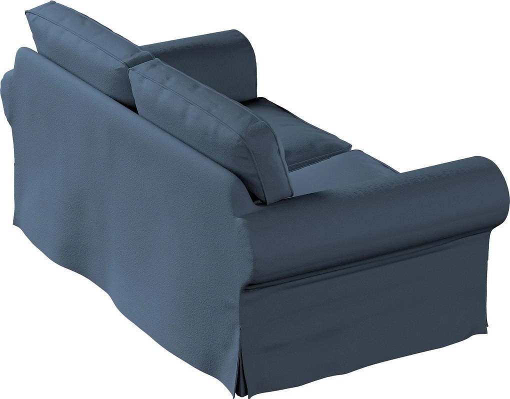 Potah na pohovku IKEA Ektorp 2-místná rozkládací NOVÝ MODEL 2012 barva modrá látka pletený vzor
