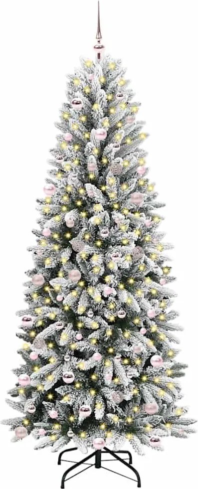 Umělý vánoční stromeček Bílá 240 cm PVC, plast, ocel a PE 3396071