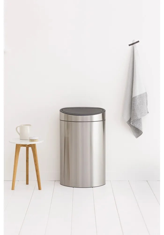 Brabantia TOUCH BIN RECYCLE Dotykový odpadkový koš na tříděný odpad  10+23 l - matná ocel FPP