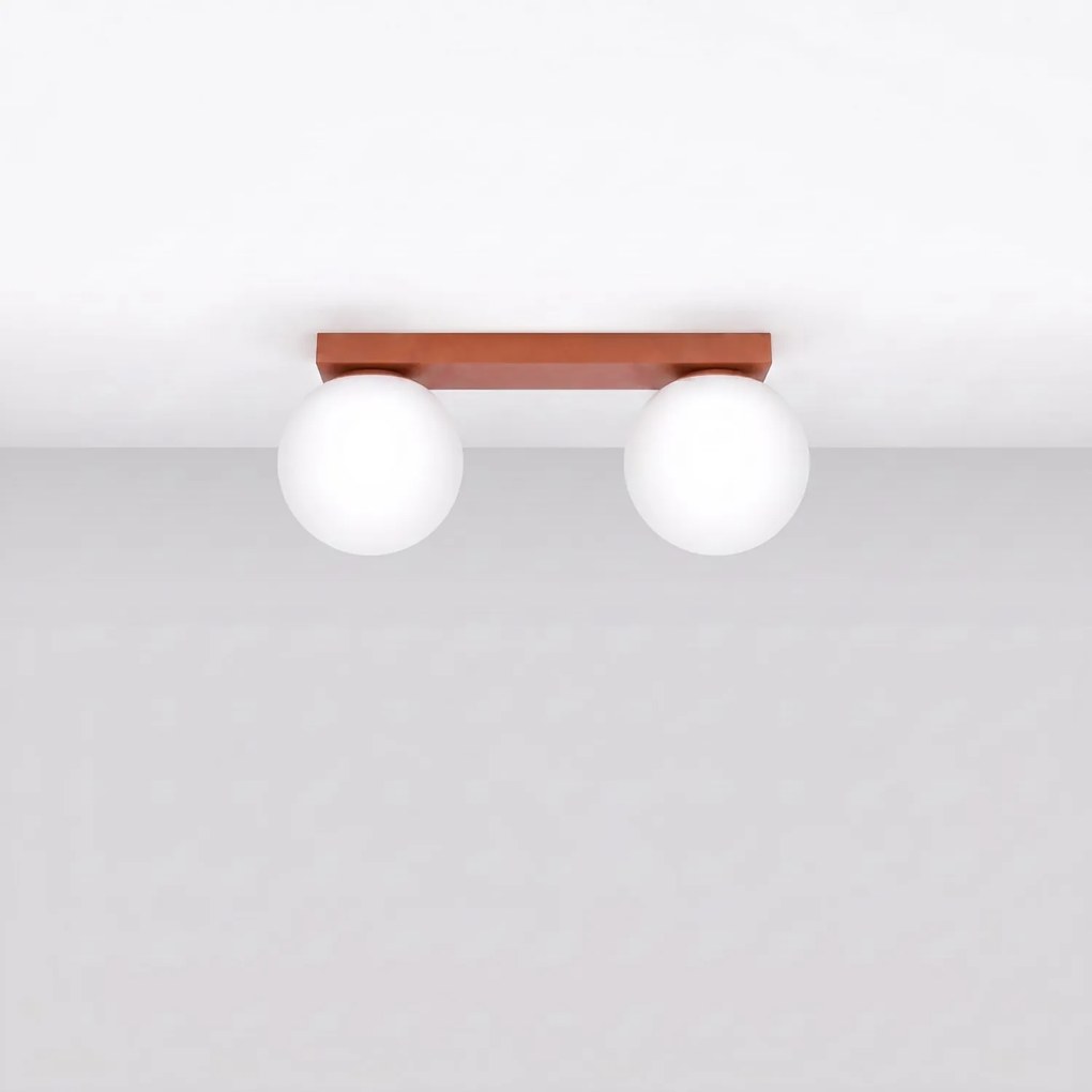 Sollux Lighting Stropní svítidlo YOLI 2 okrově červené