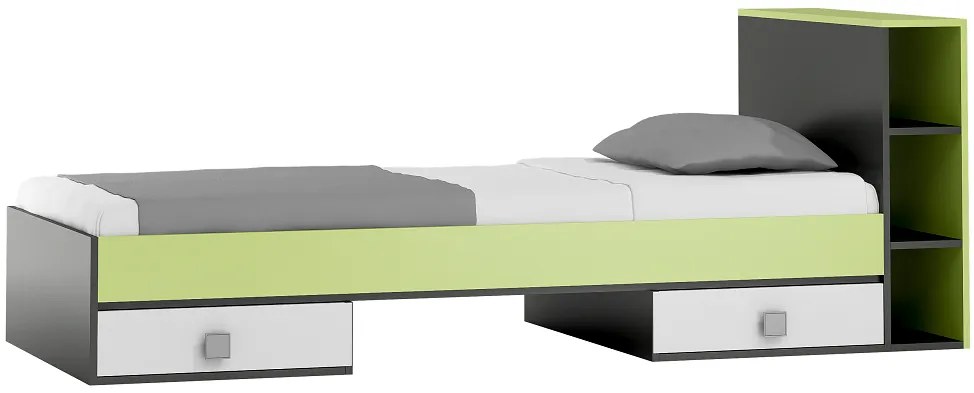 Dětská postel se šuplíky - GREEN TYP B 200x90 cm