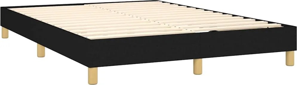 Box spring postel s matrací černá 140 x 190 cm textil 3126719