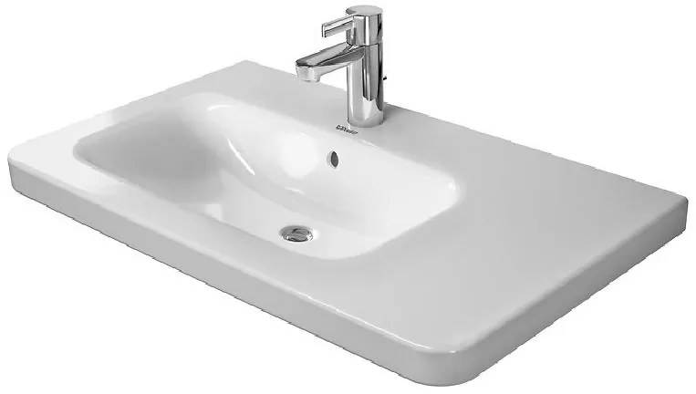 Duravit DuraStyle - Umyvadlo 80x48 cm, s přepadem, s otvorem pro baterii, bílá 2325800000