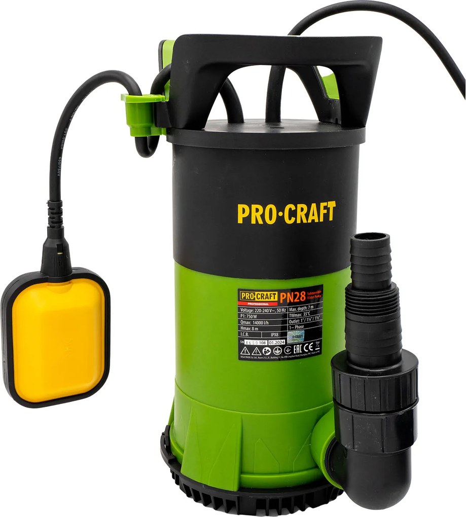 Procraft PN28 - ponorné čerpadlo