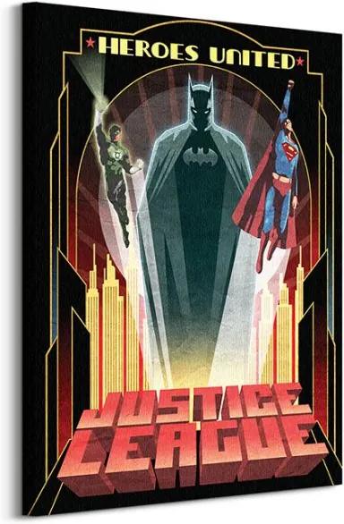Obraz na plátně DC Comics (Heroes United) 60x80cm WDC99445