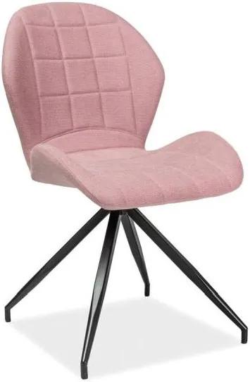 Casarredo Jídelní čalouněná židle HALS II růžová