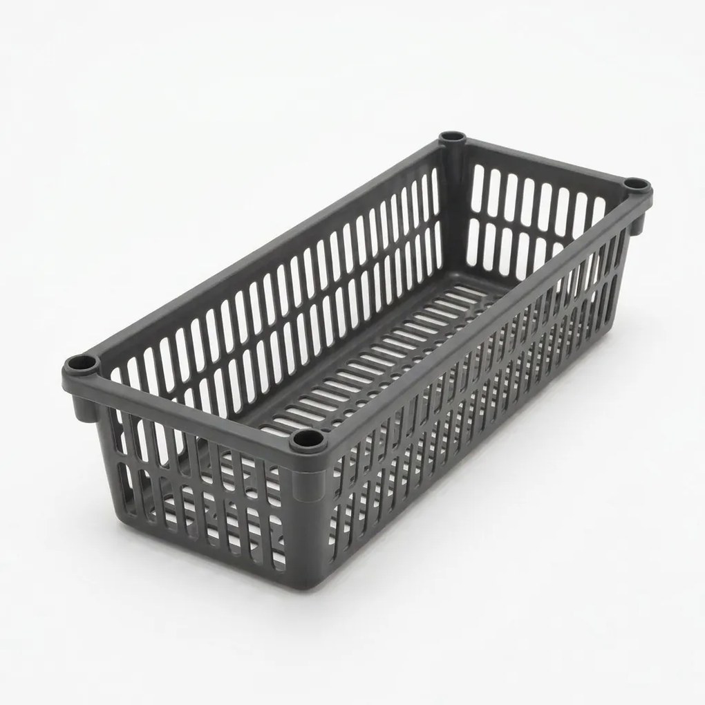 Orion Úložný koš, box a organizér extra hluboký 50cm x 20cm INVA, šedý
