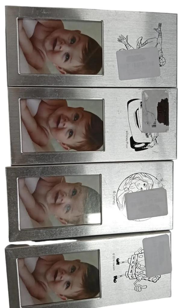 Stříbrný foto rámeček na fotografii 7x4,5cm s motivem disney či marvel