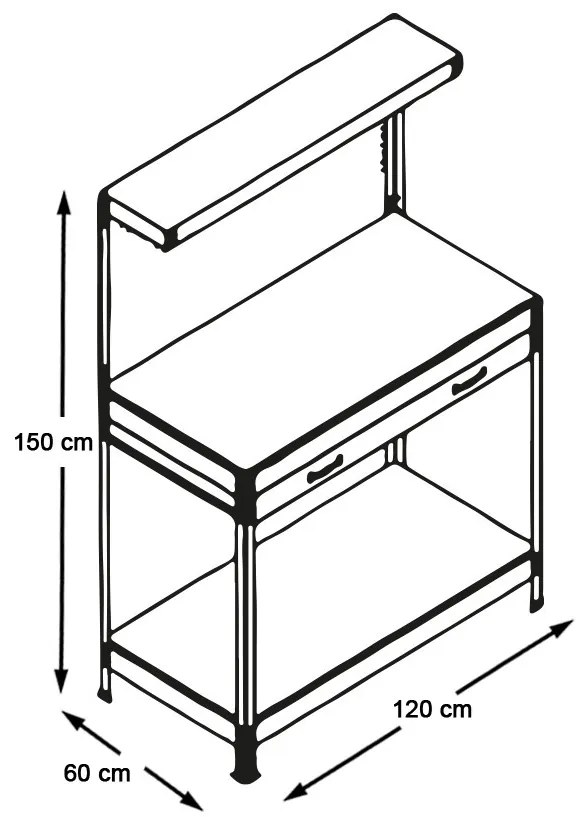 Pracovní stůl do garáže, do dílny