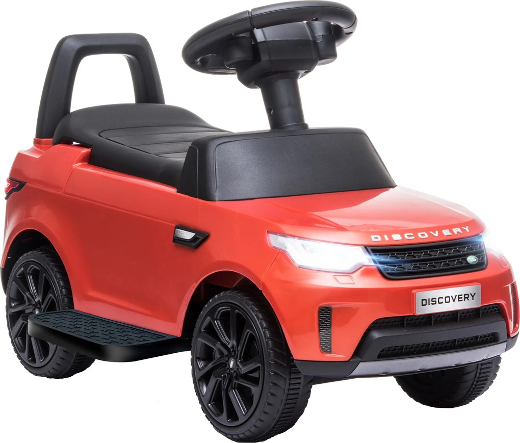 AIYAPLAY Elektrické auto pro děti s řidičským povolením Land Rover, posuvné dětské vozidlo s světlomety, klaksonem a hudbou