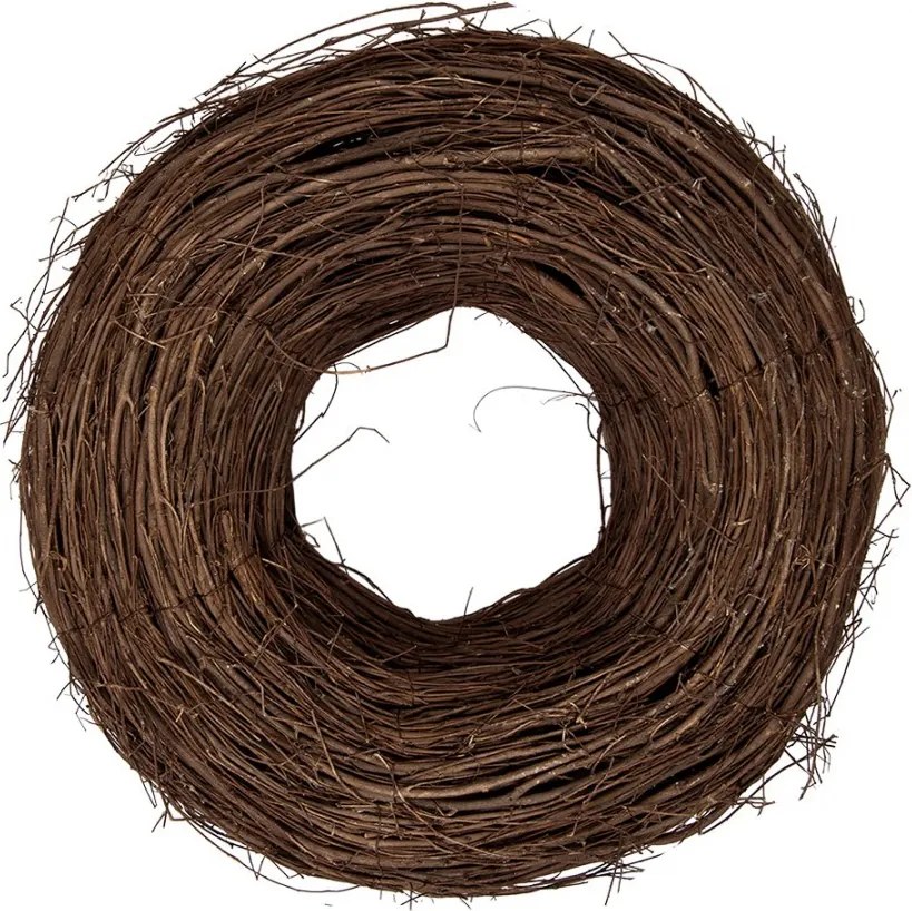 Přírodní hnědý proutěný jilmový věnec Elm M - Ø 40*12 cm