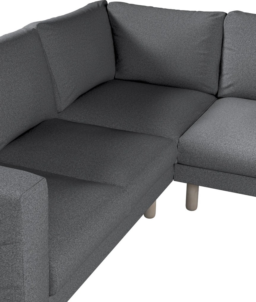 Potah na pohovku IKEA Norsborg rohová 4-místná barva šedá látka pletený vzor