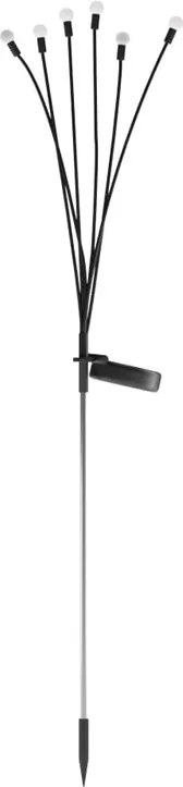 Verk Group SOLÁRNÍ ZAHRADNÍ SVÍTIDLA KULIČKY 2 KUSY PO 6 LED SVÍTIDLECH DÉLKA 70 CM