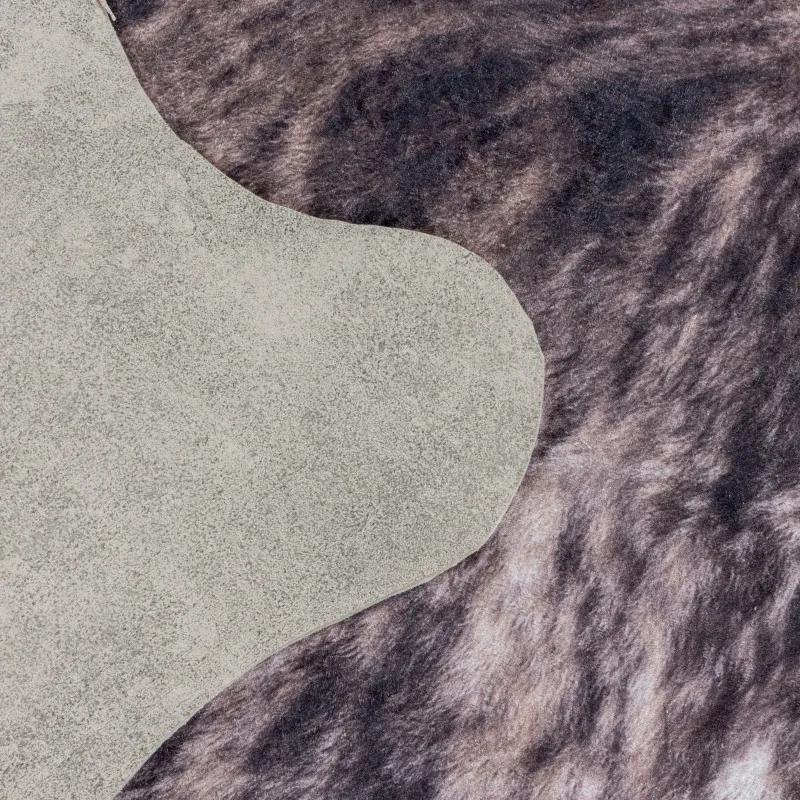 Ayyildiz koberce Kusový koberec Etosha 4113 brown (tvar kožešiny) ROZMĚR: 100x135 tvar kožešiny