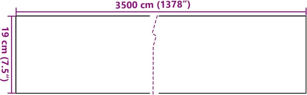 vidaXL Marketos Stínící plotové fólie 4 ks PVC 35 x 0,19 m šedé