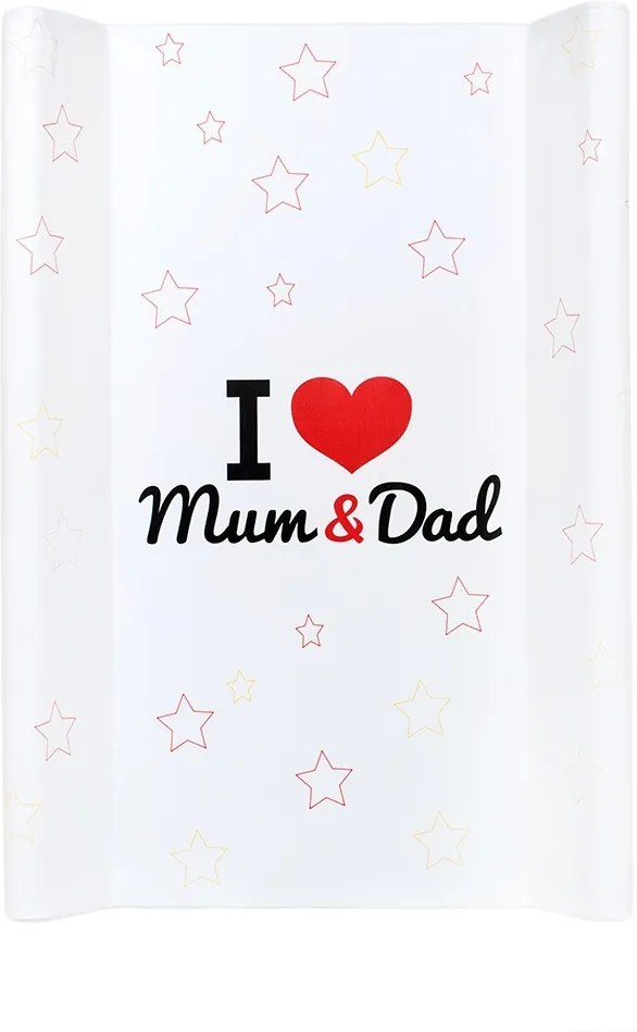 Přebalovací nástavec New Baby I love Mum and Dad bílý 50x80cm