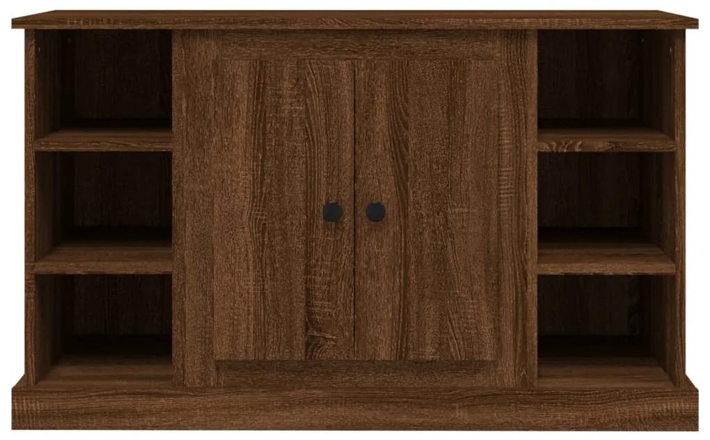 Příborník hnědý dub 100 x 35,5 x 60 cm kompozitní dřevo - Default Title