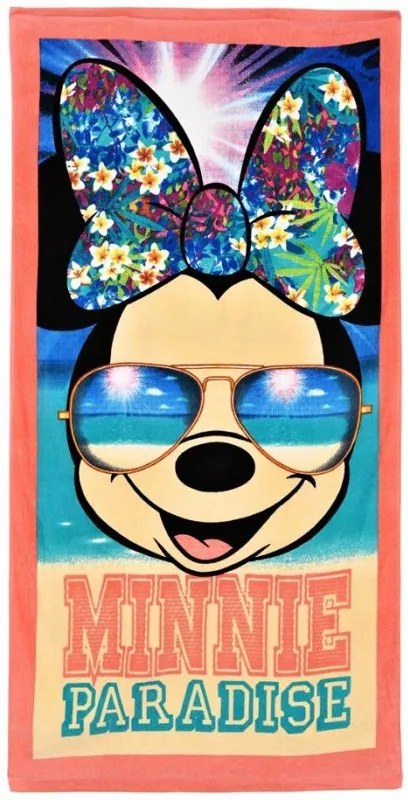 SunCity · Plážová osuška Minnie Mouse - motiv Paradise - Disney - 70 x 140 cm